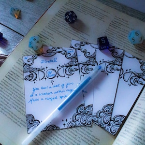 Moon Spell Card Printable and Fillable Template- Digital Download for ...
