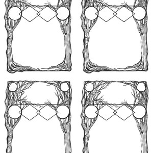 Tree Spell Card Printable and Fillable Template- Digital Download for ...