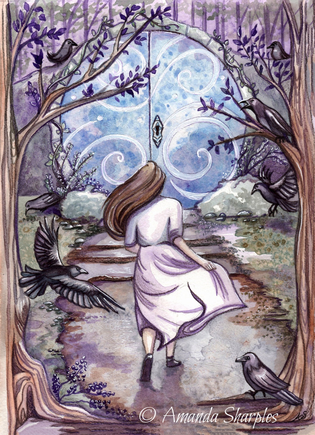 The Seven Ravens- Grimm's Fairytale Art Print - Etsy