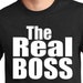 The Real Boss Shirt Funny Custom Printed Quote - Etsy