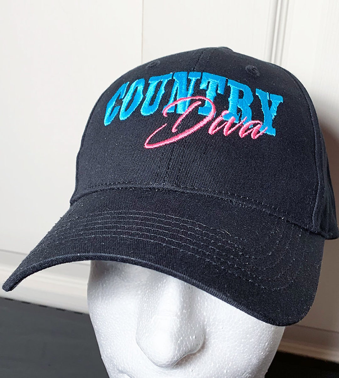 Country Diva Hat, Embroidered Cap, Southern Charm, Proud Redneck Girl ...