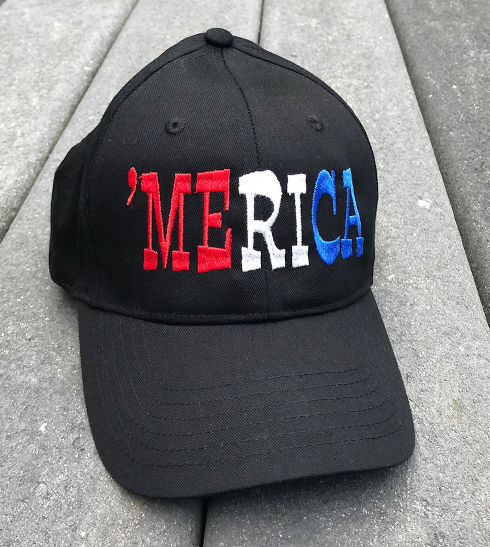 Red, White & Blue 'MERICA Baseball Cap, Patriotic, Patriotism, America ...
