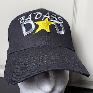 Badass Dad Embroidered Cap for the Greatest Father Ever. - Etsy