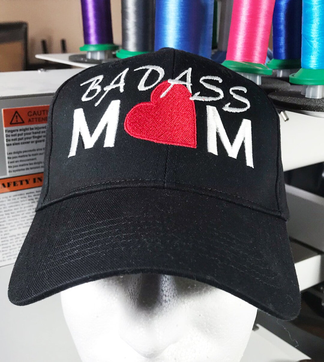 Badass Mom Cap, Embroidered Mother Hat, Beautiful Embroidery, Greatest ...