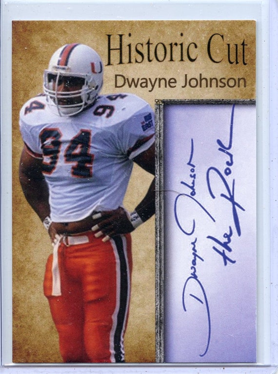 Dwayne Johnson Football Card