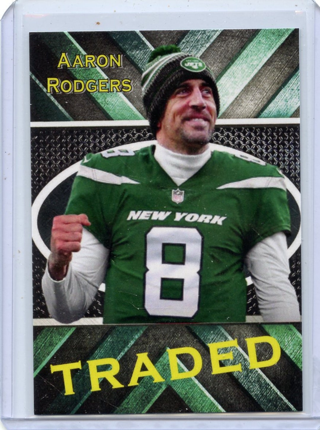 Aaron Rodgers 1st Traded Jets Card J845 - Etsy