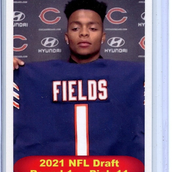 Justin Fields Rookie Card - Etsy