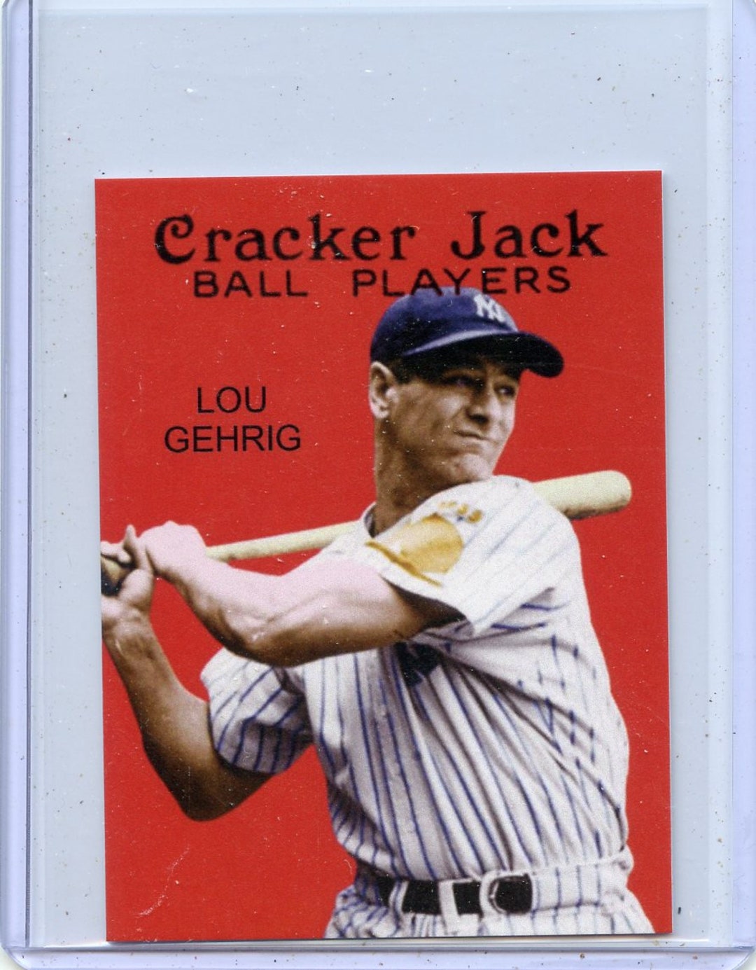 Lou Gehrig Yankees Cracker Jack Baseball Card - Etsy