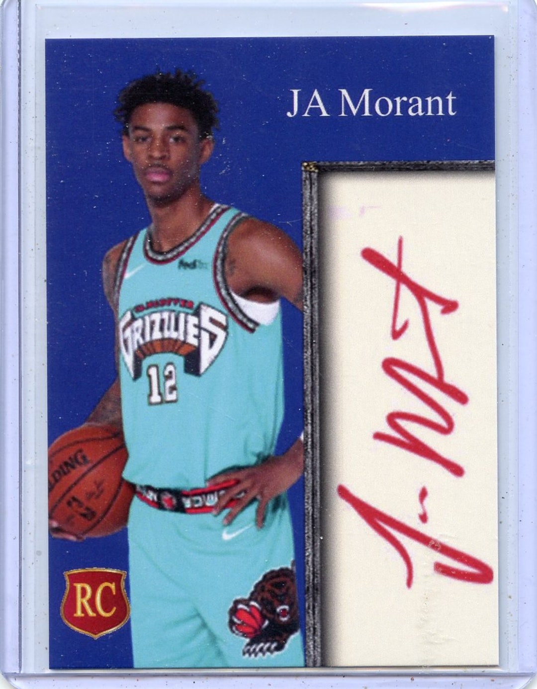 JA MORANT 2019 Inkredible Ink Facsimile Signature Rookie Card - Etsy