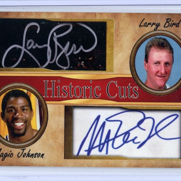 Larry Bird and Magic Johnson - Etsy