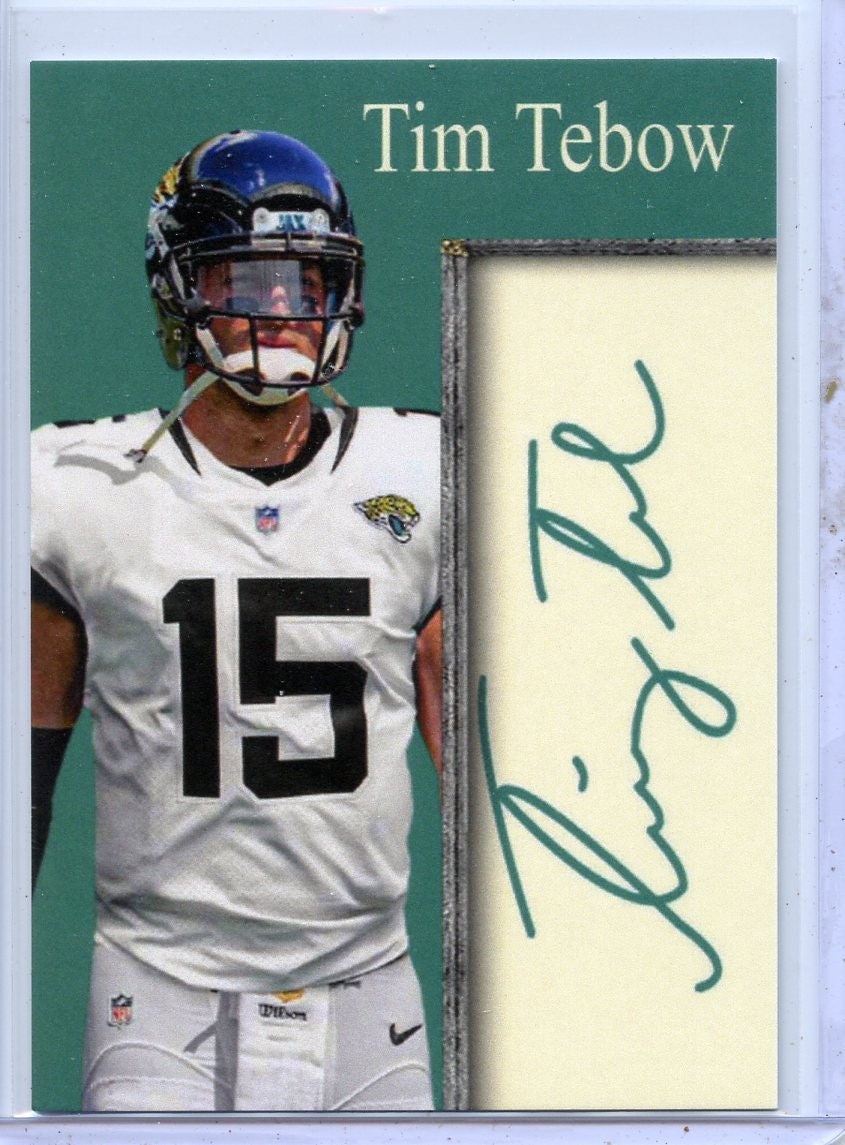 Tim Tebow 1st Jaguars Card Made Inkredible Ink Facsimile Autographed ...