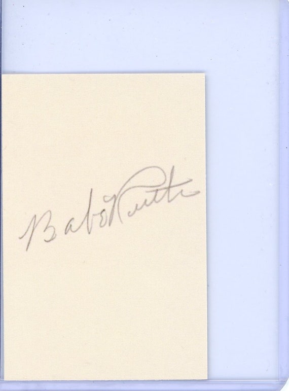 Memorabilia new york yankees 1950's caldor babe ruth with blank back ...