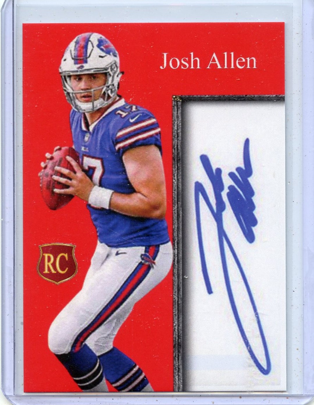 JOSH ALLEN 2018 Inkredible Ink Facsimile Signature Rookie Card - Etsy