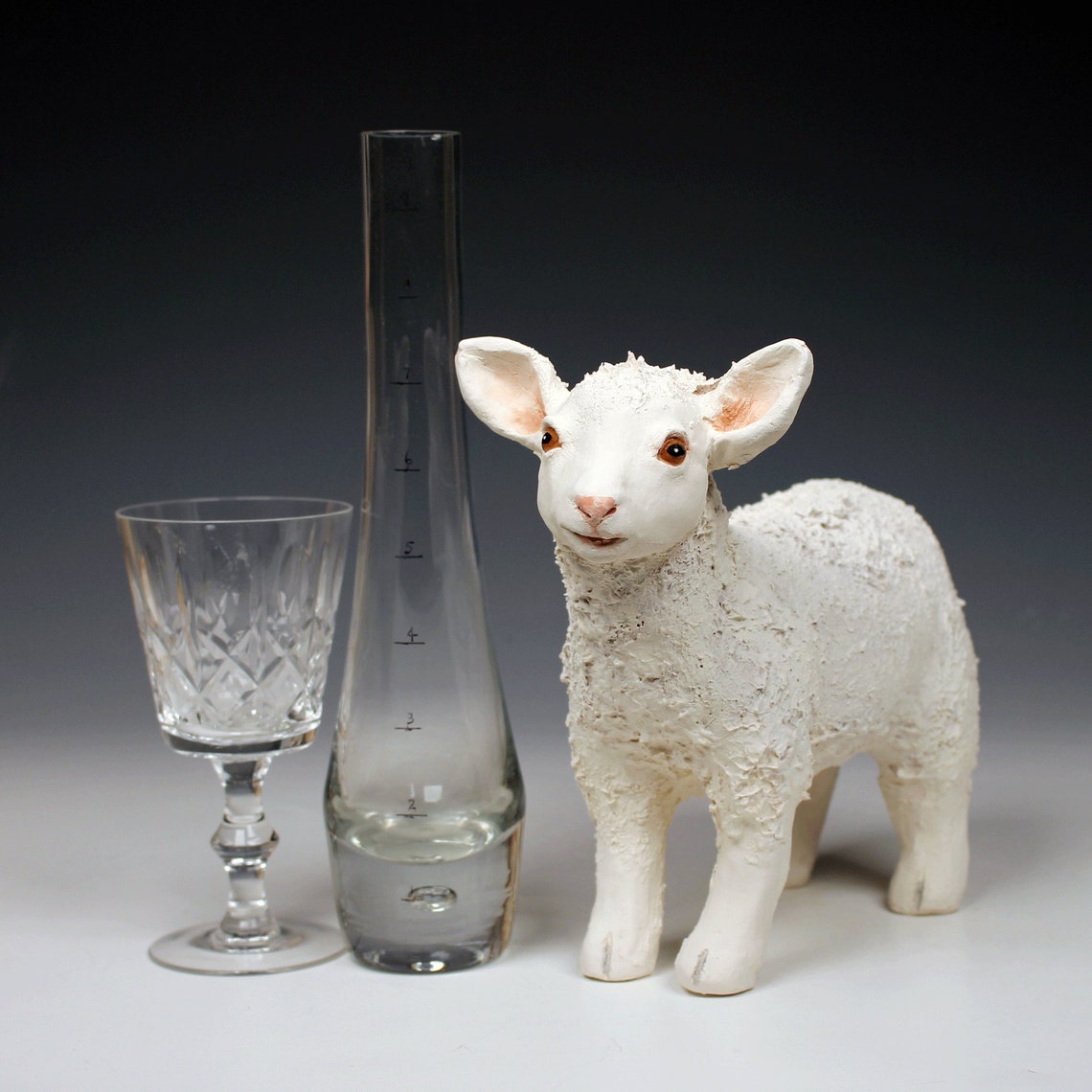 Ceramic Lamb, Innocent, Pretty Lamb Sculpture - Etsy