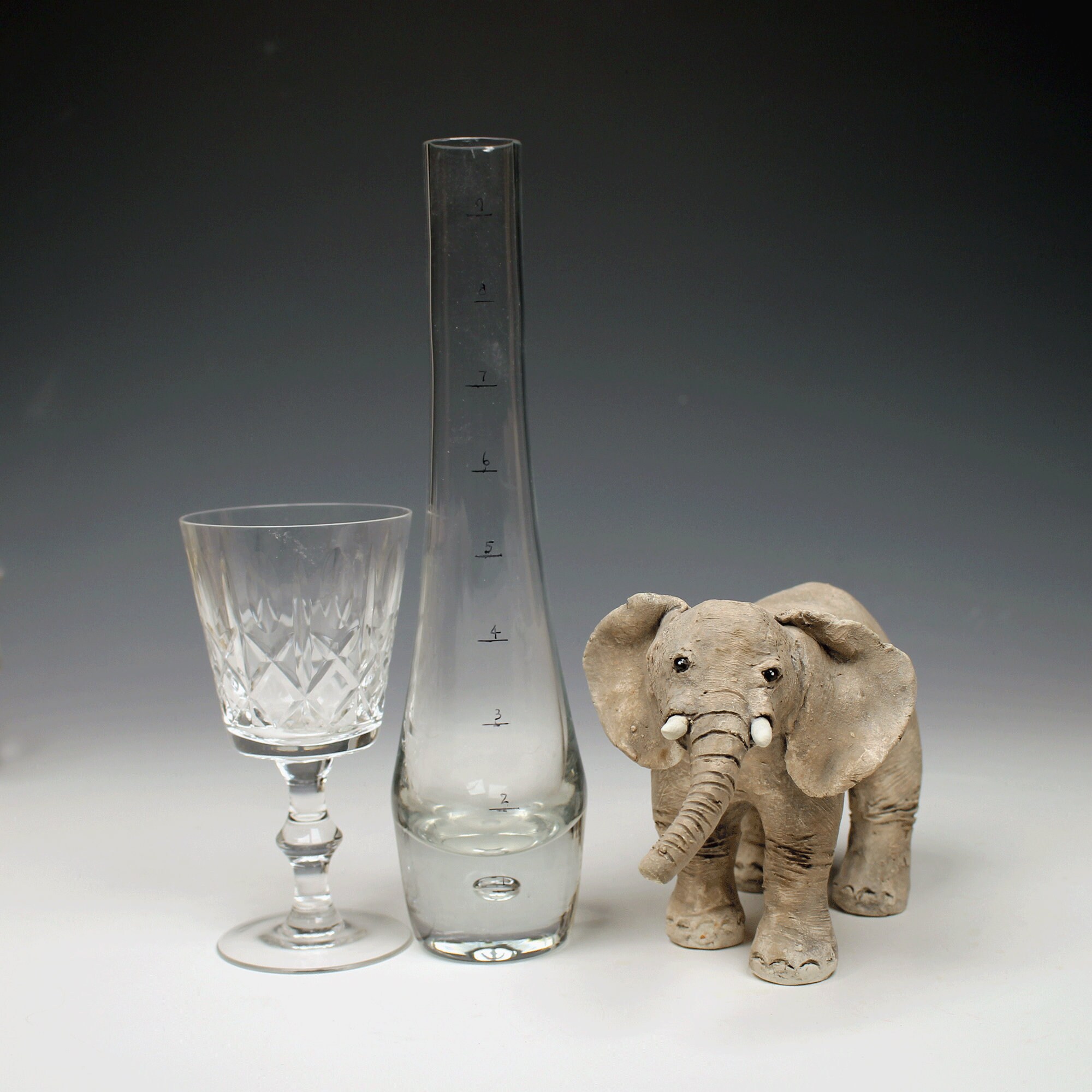 Ceramic Small Elephant Sculpture - Etsy