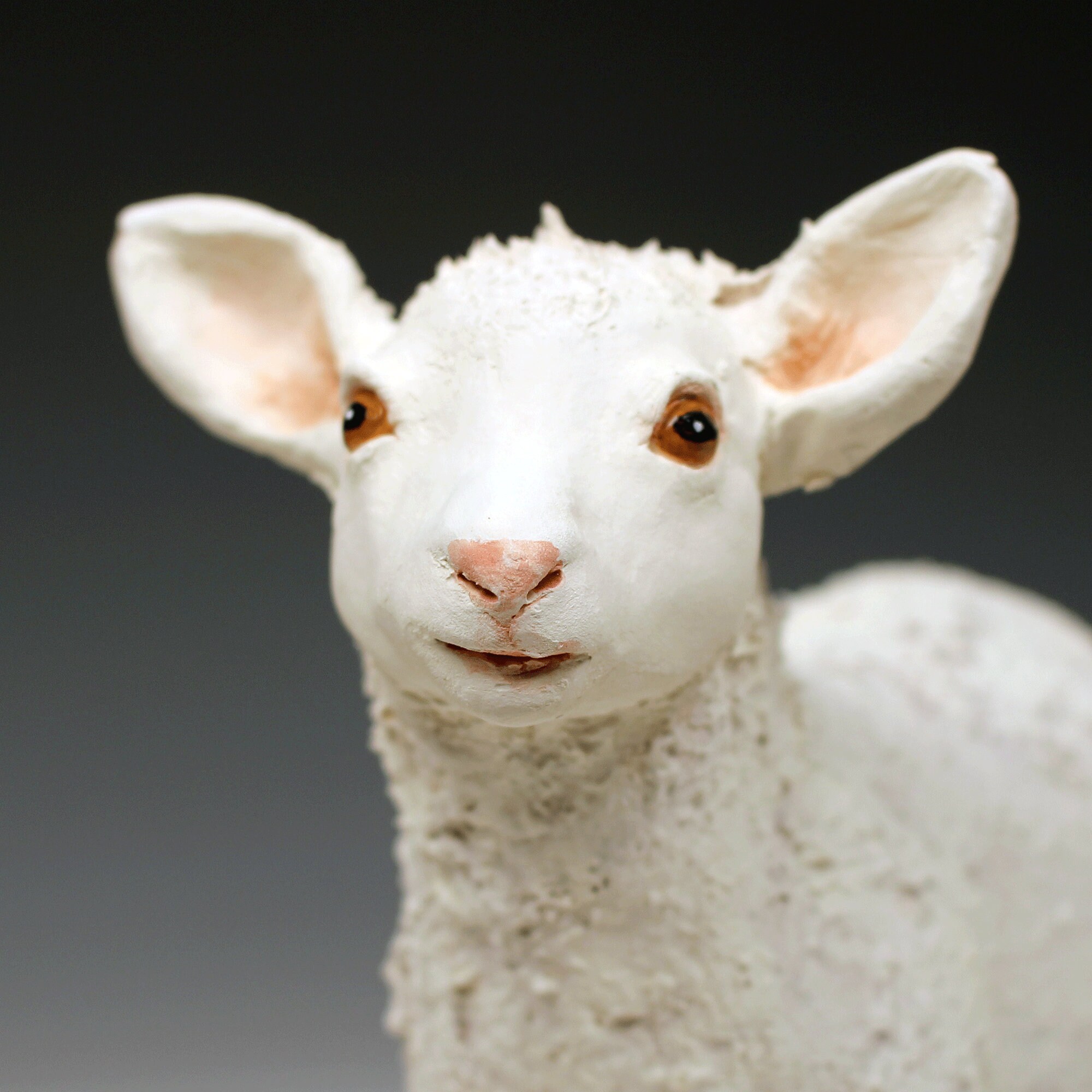 Ceramic Lamb, Innocent, Pretty Lamb Sculpture - Etsy