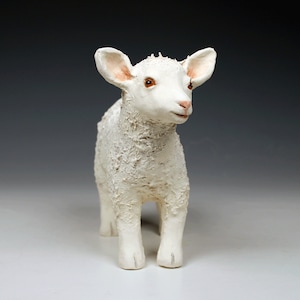 Ceramic Lamb, Innocent, Pretty Lamb Sculpture - Etsy