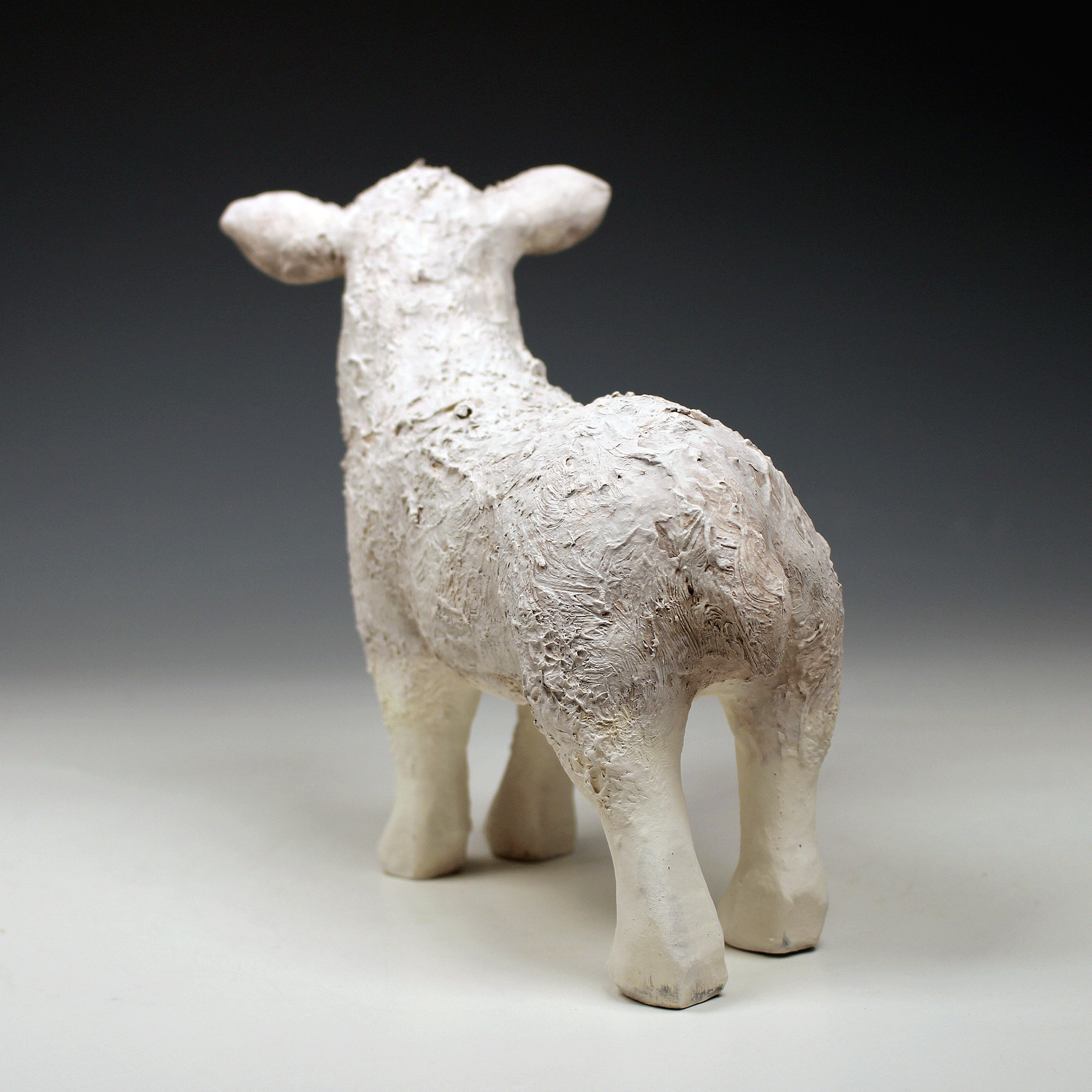 Ceramic lamb innocent pretty lamb sculpture | Etsy