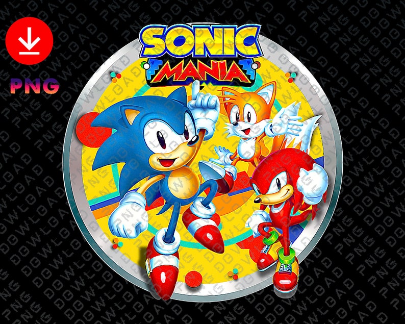 Sonic Mania Cartoon Dowload Png - Etsy