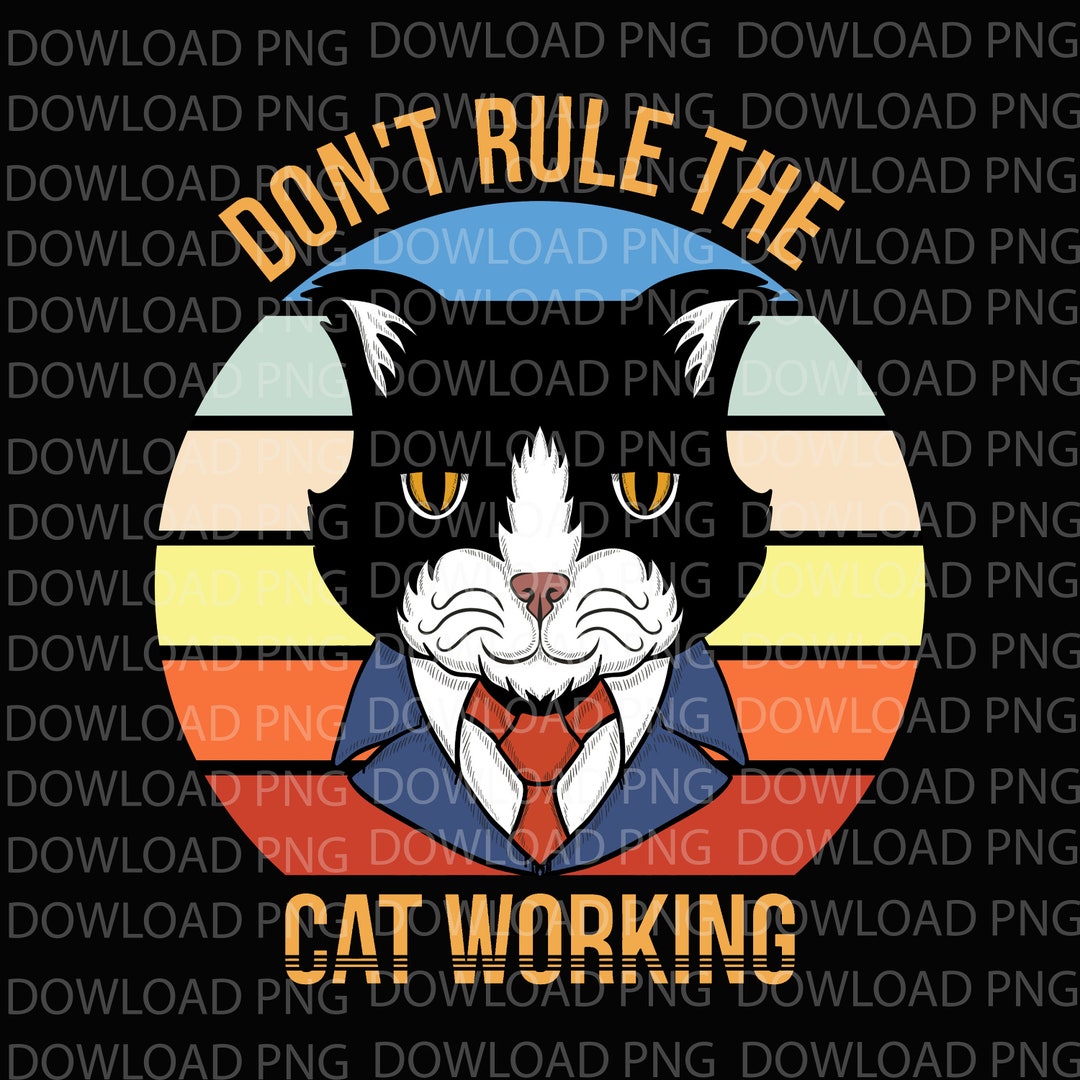 Cat Slogan Vector Art Png - Etsy