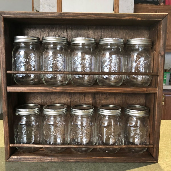 Rustic Spice Rack - Etsy