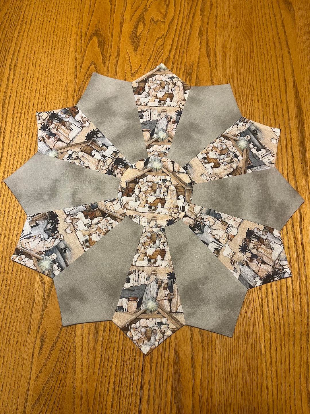 Nativity Scene With Gray - Decoration - Winter - Christmas - Holiday ...