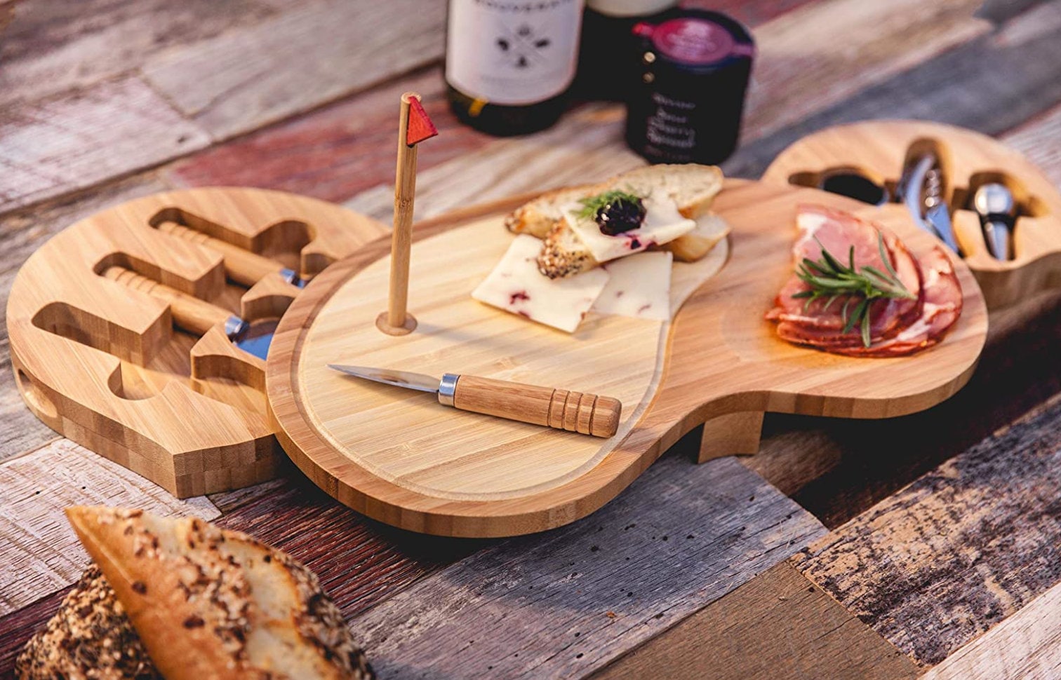 Personalized Golf Cheese Wood Cutting Board Gift With Utensils Golfer ...