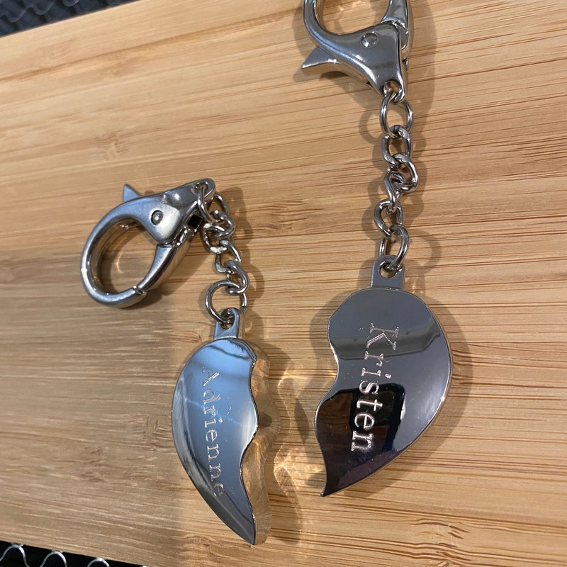 Heart Keychain - Etsy