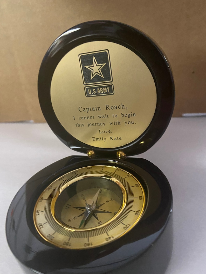 Engraved Military Compass Gift Personalized Army Compass - Etsy