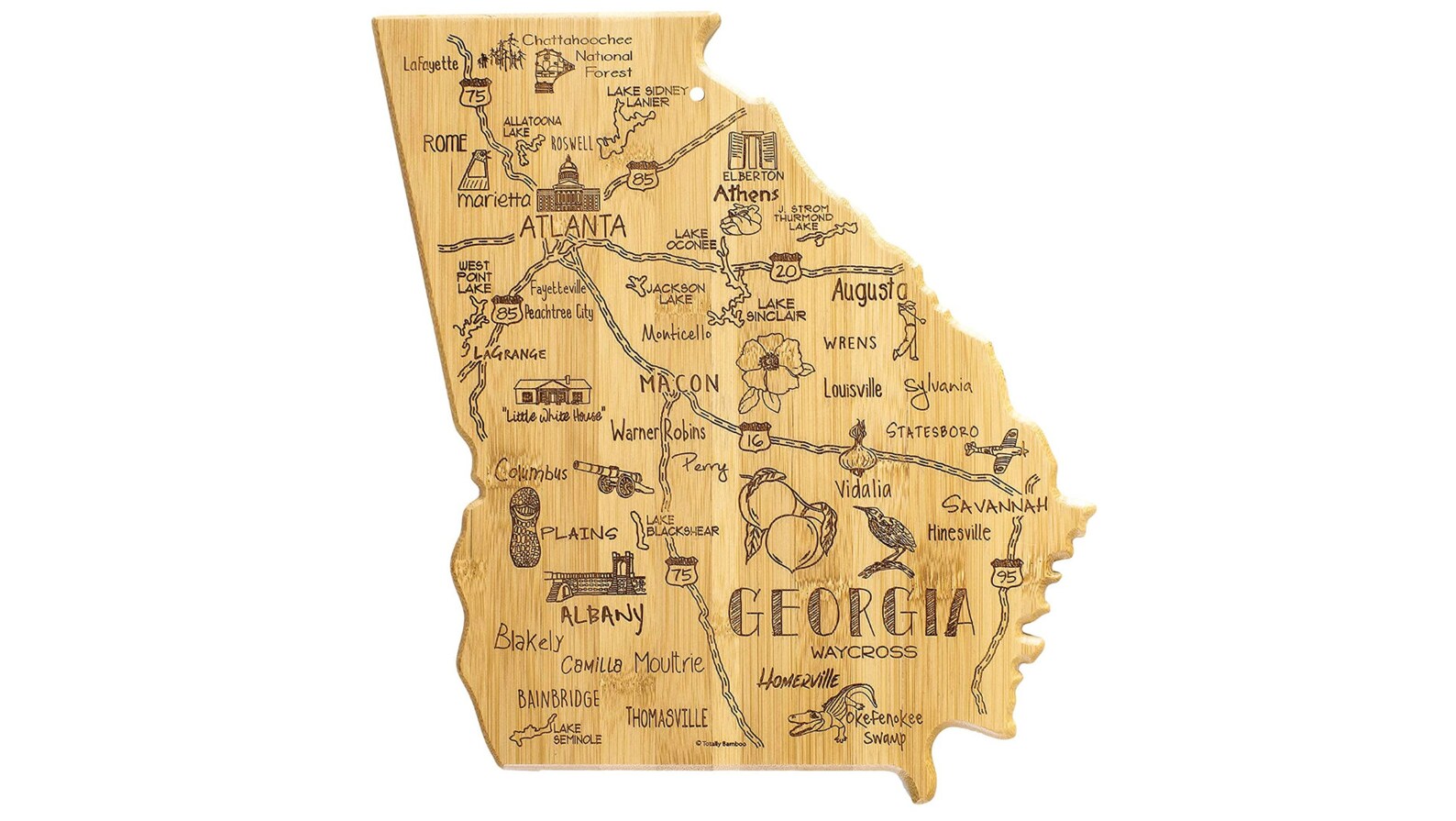 Georgia CUSTOM State Shaped Cutting Board and Charcuterie-gifts for Her ...