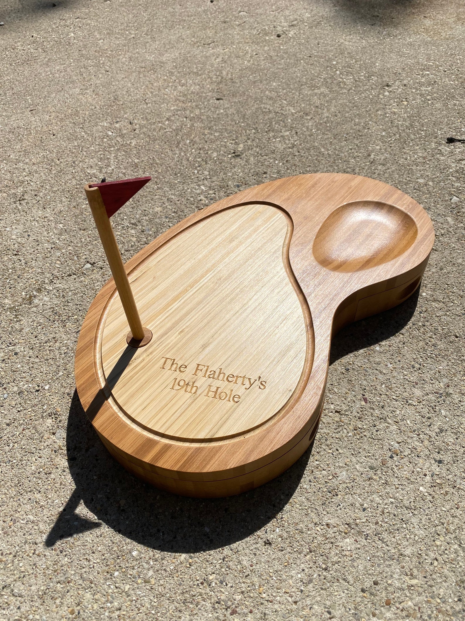 Personalized Golf Cheese Wood Cutting Board Gift With Utensils - Etsy