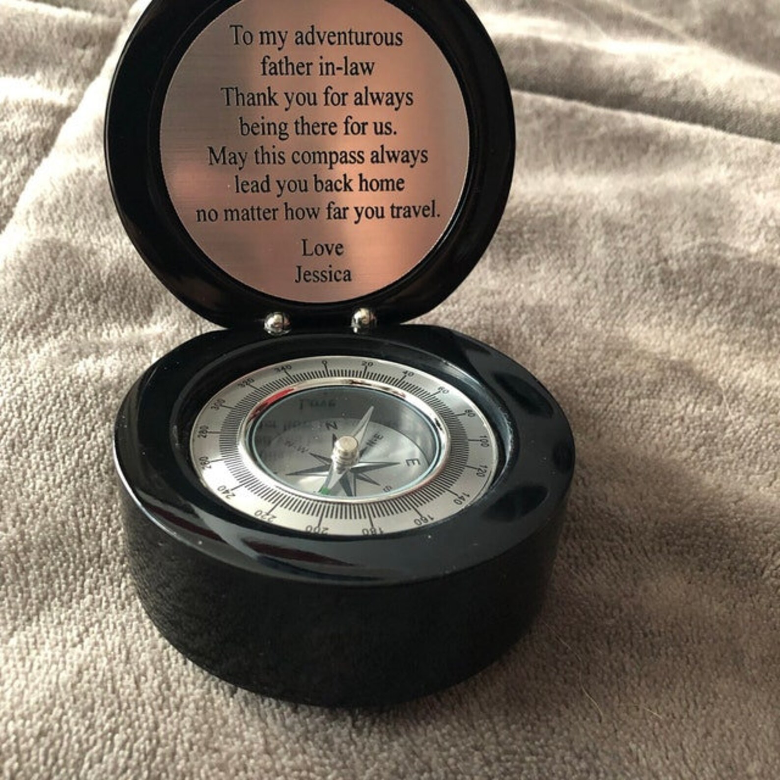 Engraved Compass Gift Personalized Compass Gift Father Bride | Etsy