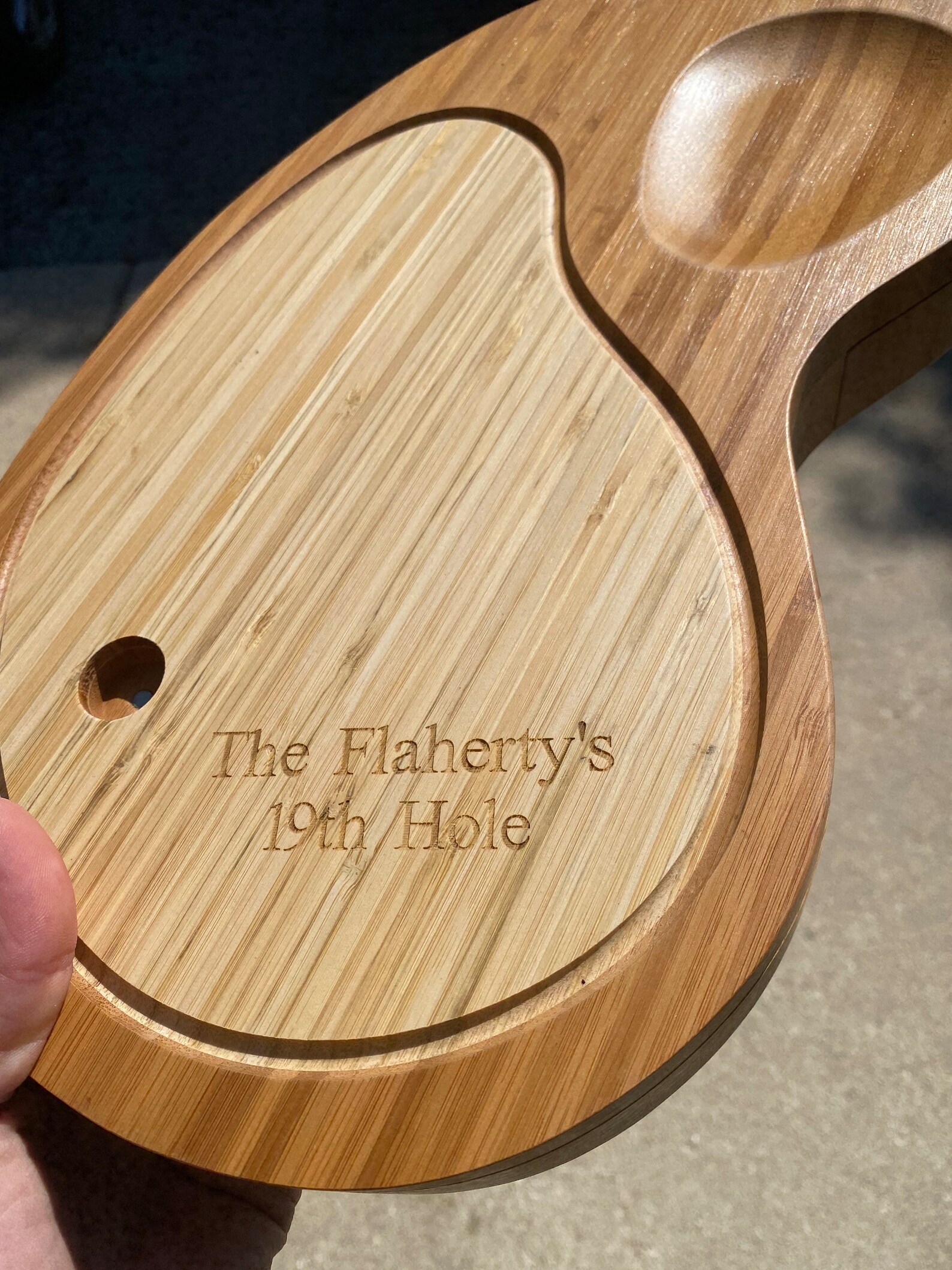 Personalized Golf Cheese Wood Cutting Board Gift With Utensils Golfer ...