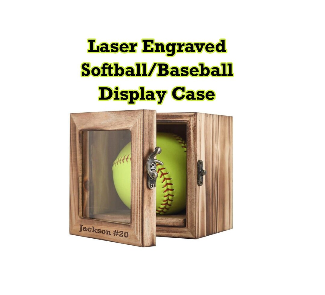Custom Softball Display Case, Custom Baseball Display, Softball Wall ...