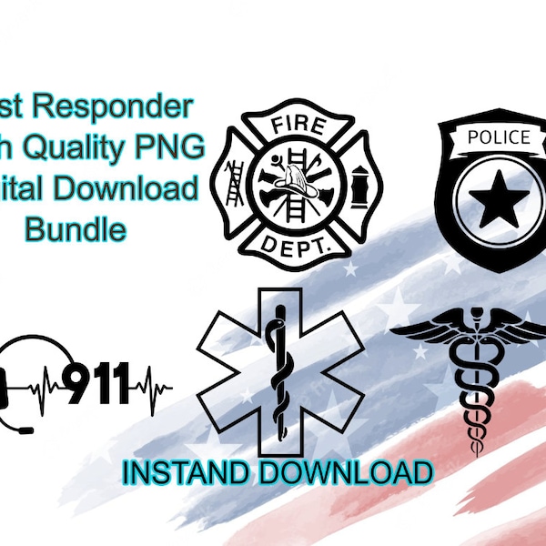 First Responders Emblems Svg - Etsy Norway