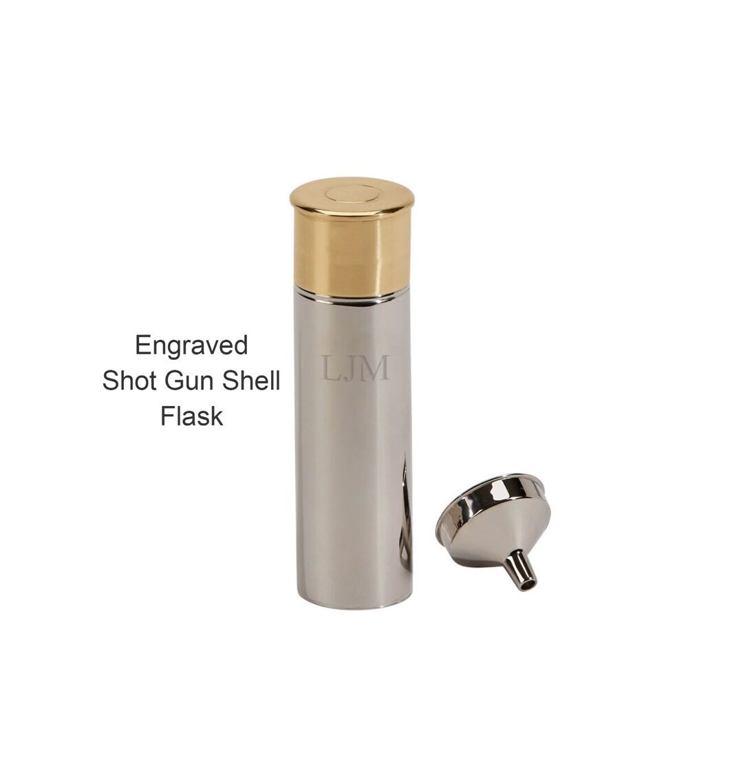 Personalized Shotgun Shell Bullet Shape Flask 5 Oz Free Engraving ...