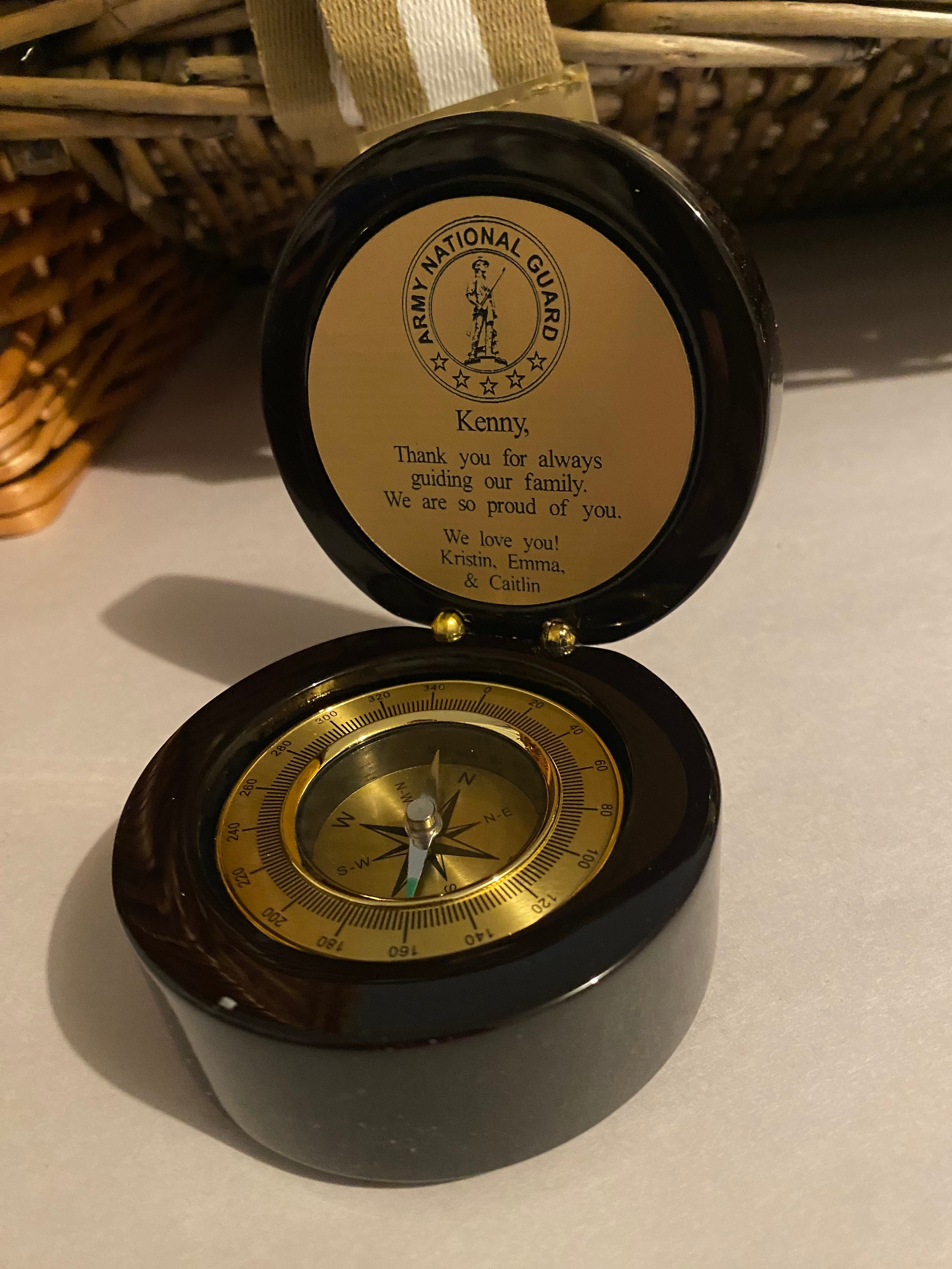 Engraved Military Compass Gift, Personalized Army Compass Gift, Navy ...