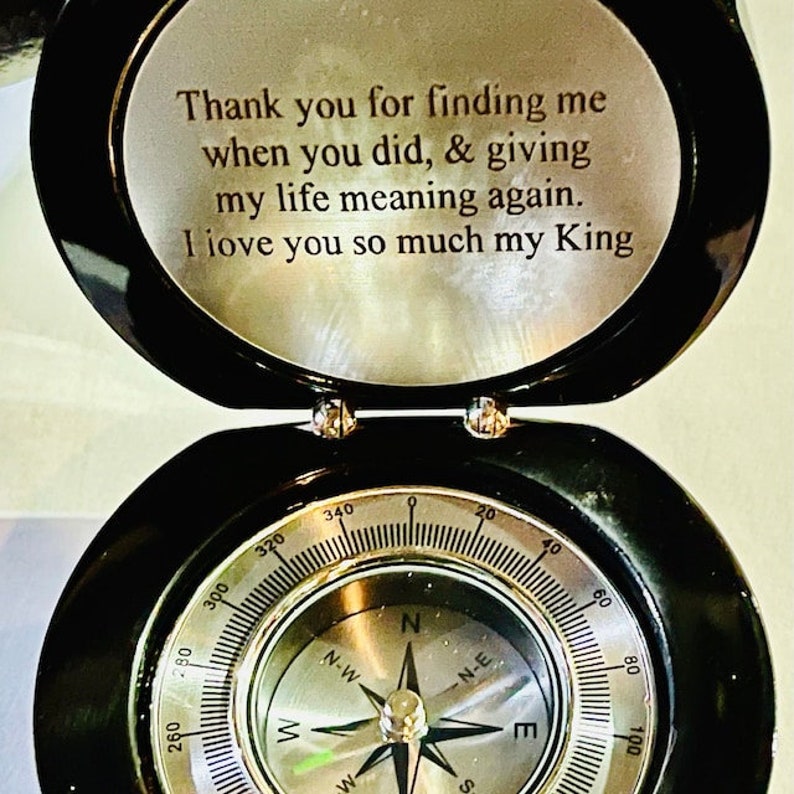 Engraved Compass Gift Personalized Compass Gift Father Bride | Etsy