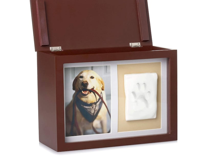 Engraved Memory Box - Pet Memorial Funeral Urns Box, Wooden Decorative ...