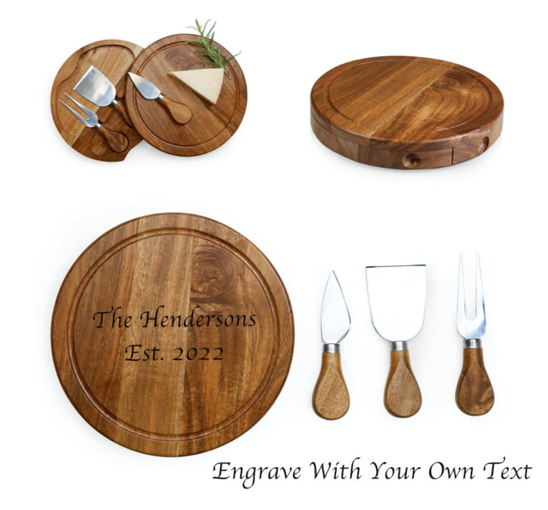 Personalized Cheese Board, Monogram Cheeseboard, Monogram Picnic Gift ...