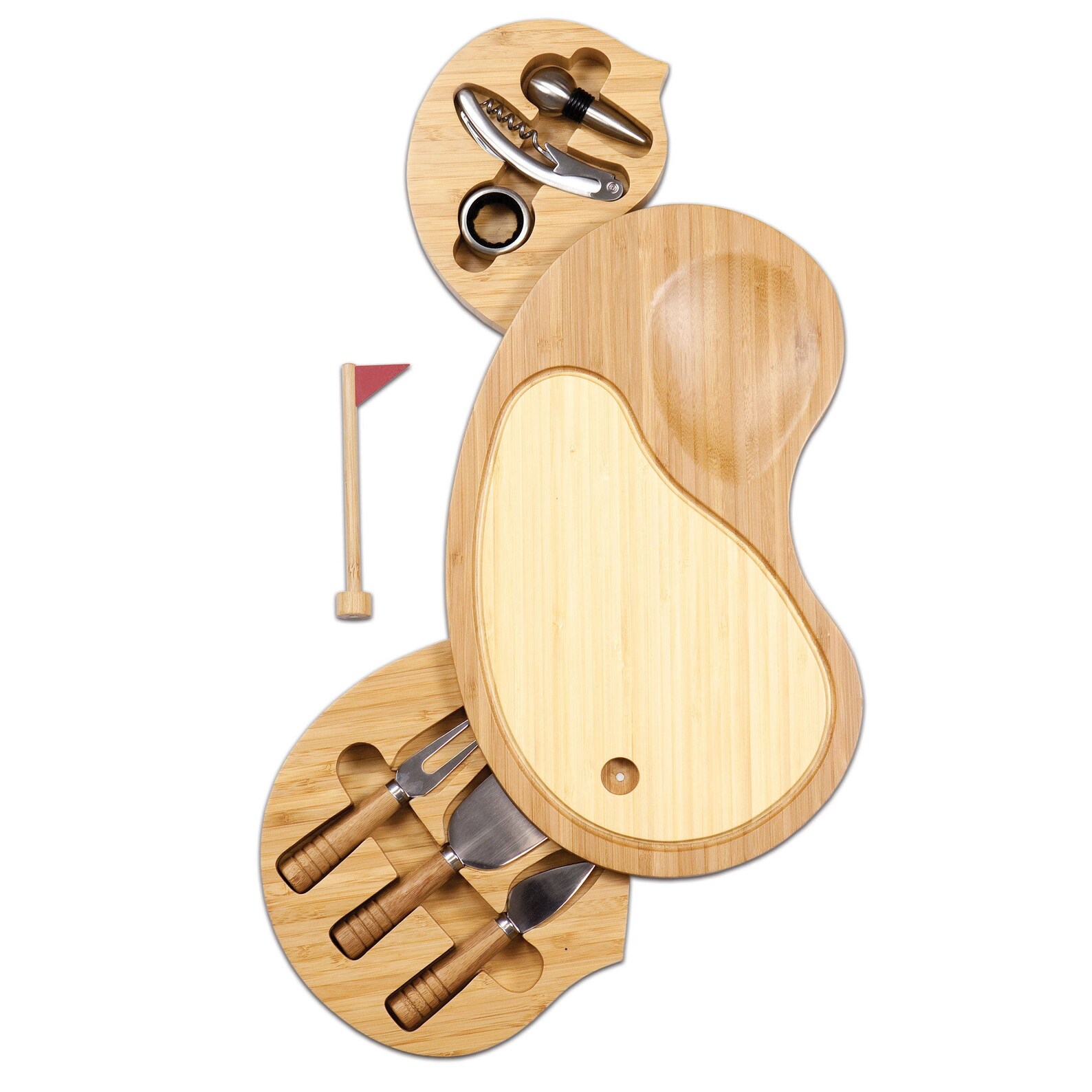 Personalized Golf Cheese Wood Cutting Board Gift With Utensils Golfer ...