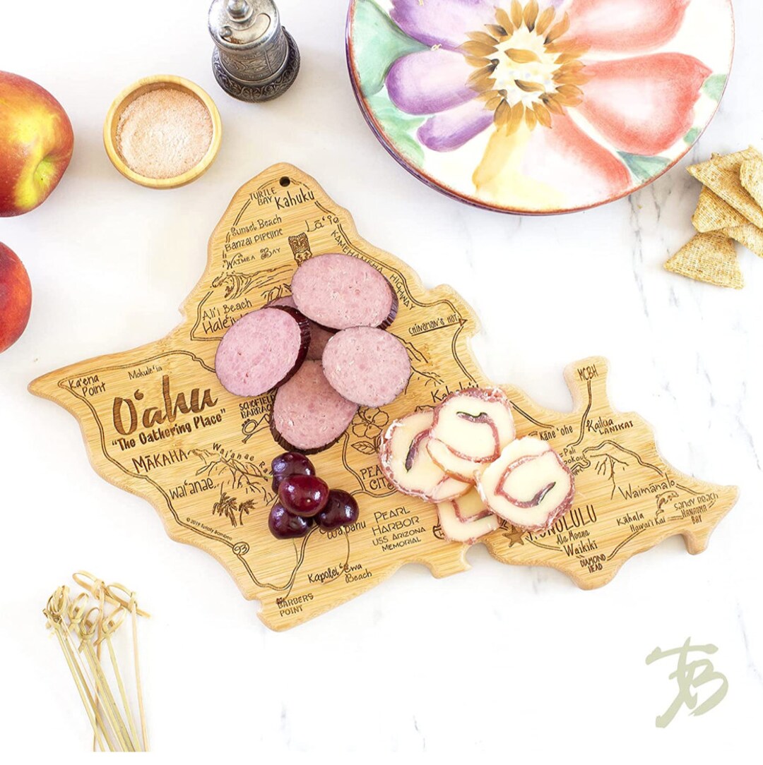 Oahu CUSTOM Shaped Cutting Board and Charcuterie-gifts for Her/him ...