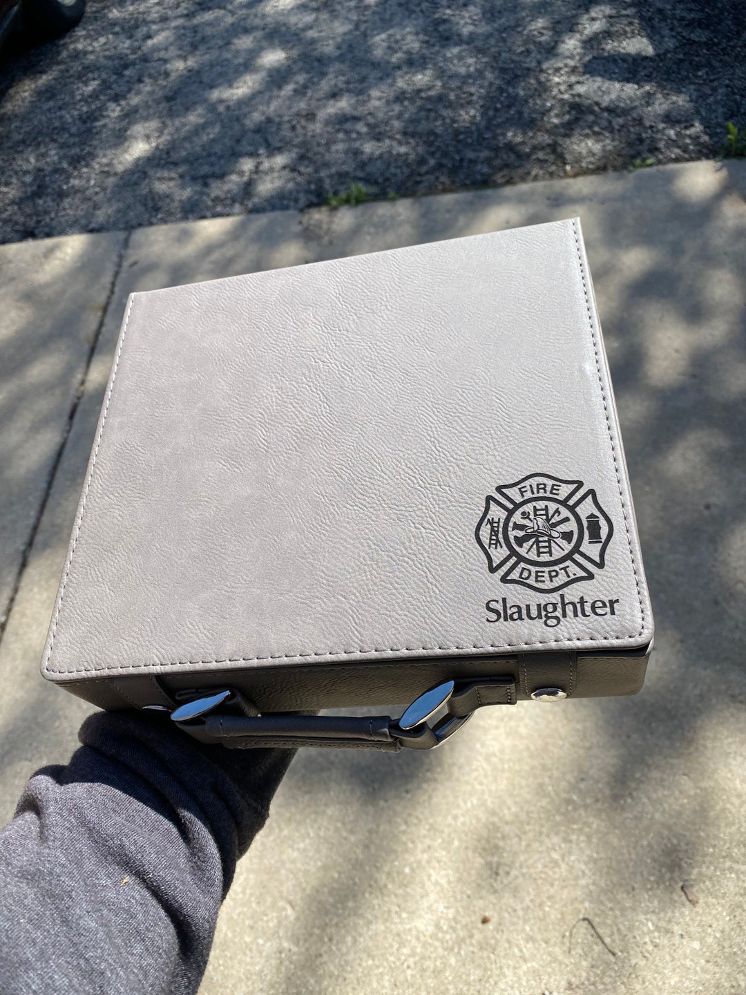 Custom Firefighter Gift- 100 Chip Poker Set, Customized Poker Gift Box ...