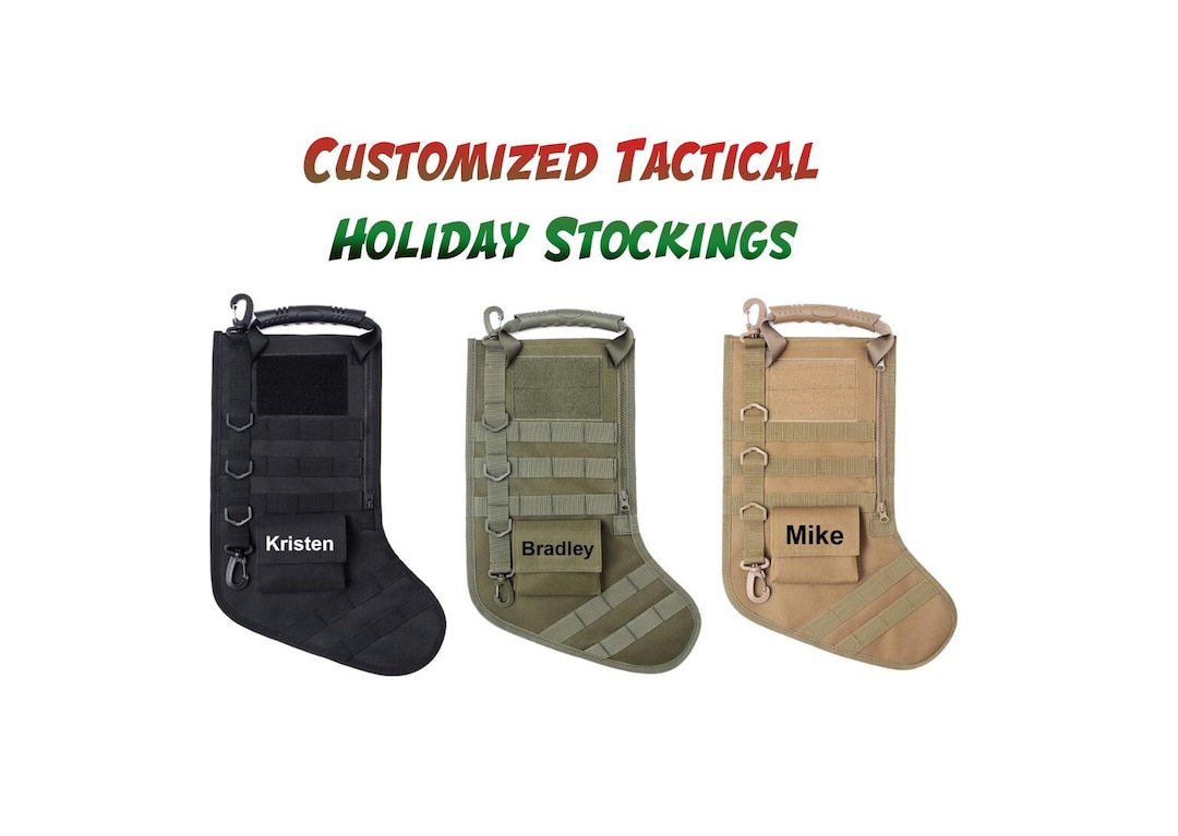 Customized Military Tactical Stockings, Military Gift, Holiday Stocking ...