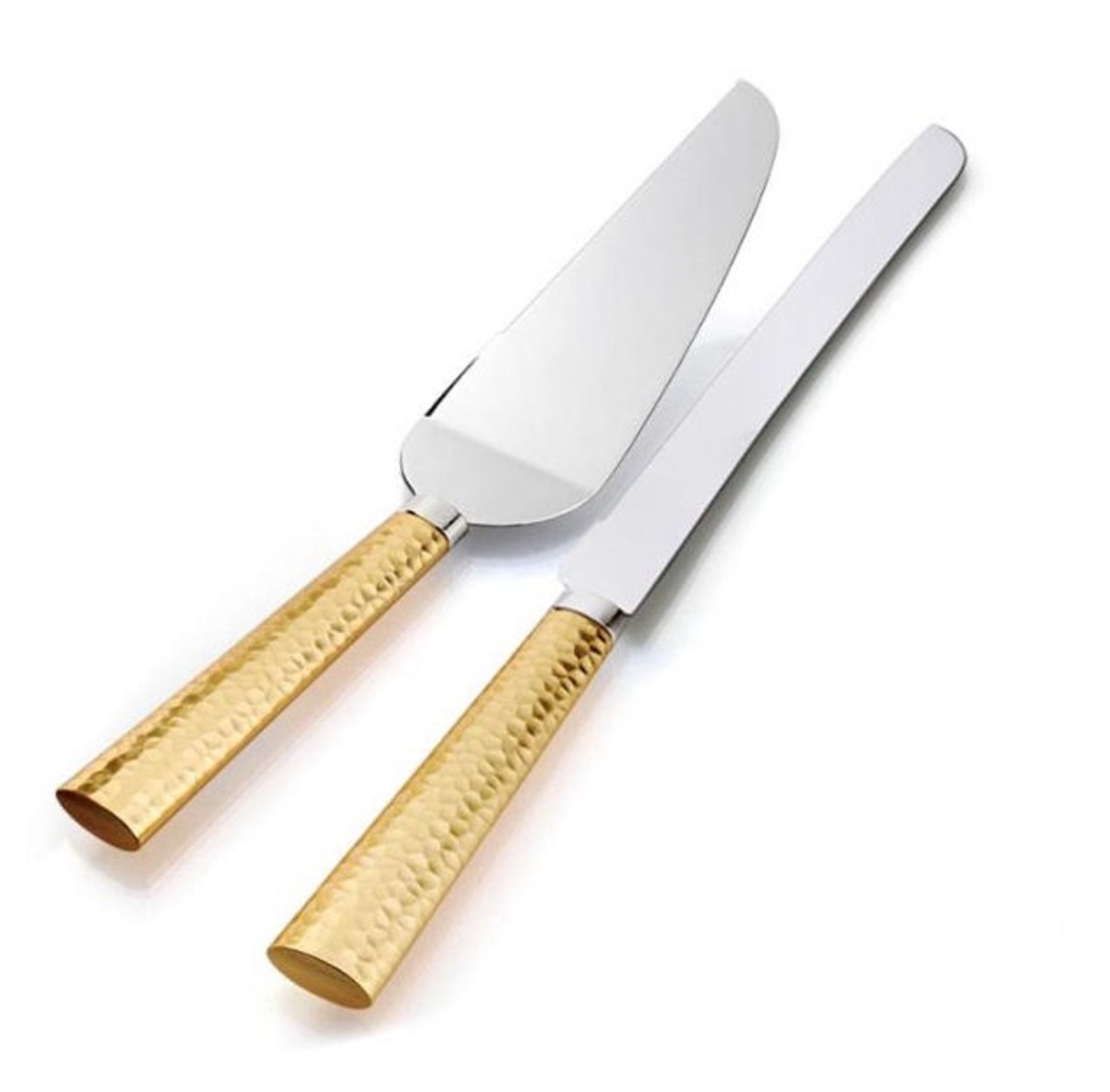 Engraved Gold Cake Server Set Wedding Cake Server Set - Etsy