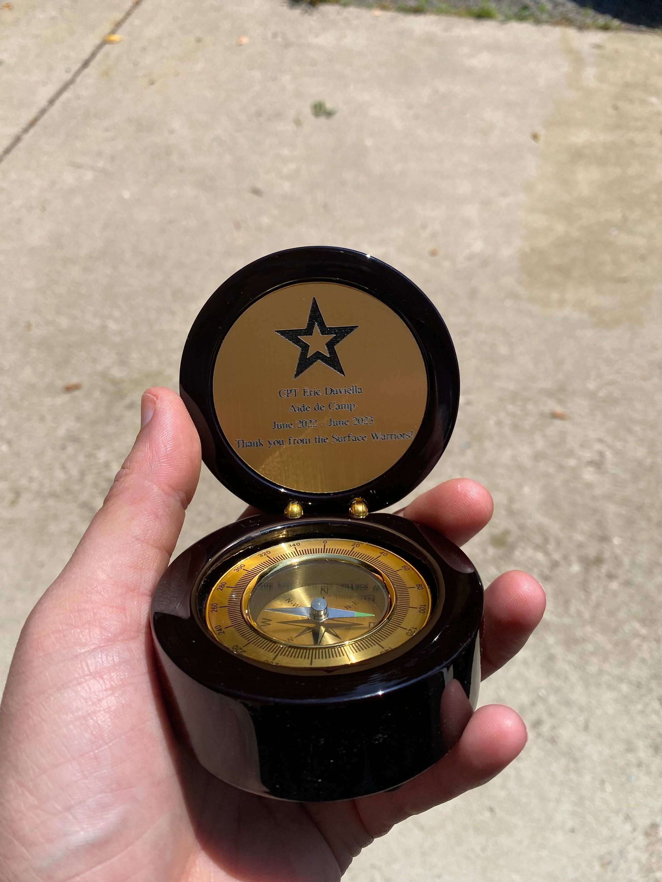 Engraved Military Compass Gift, Personalized Army Compass Gift, Navy ...
