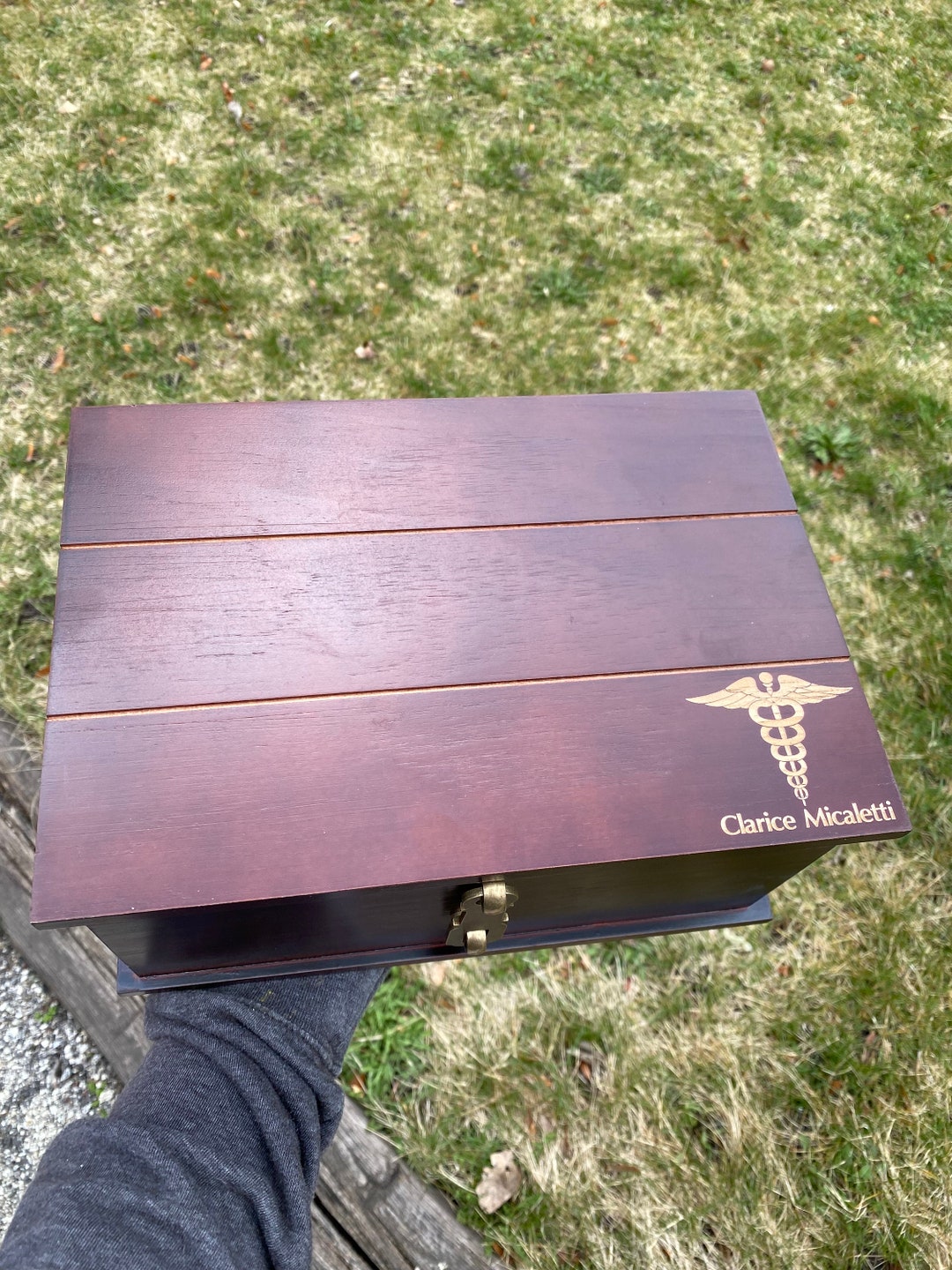 Nurse Wood Personalized Keepsake Box With Lock, Engraved for Nurse ...