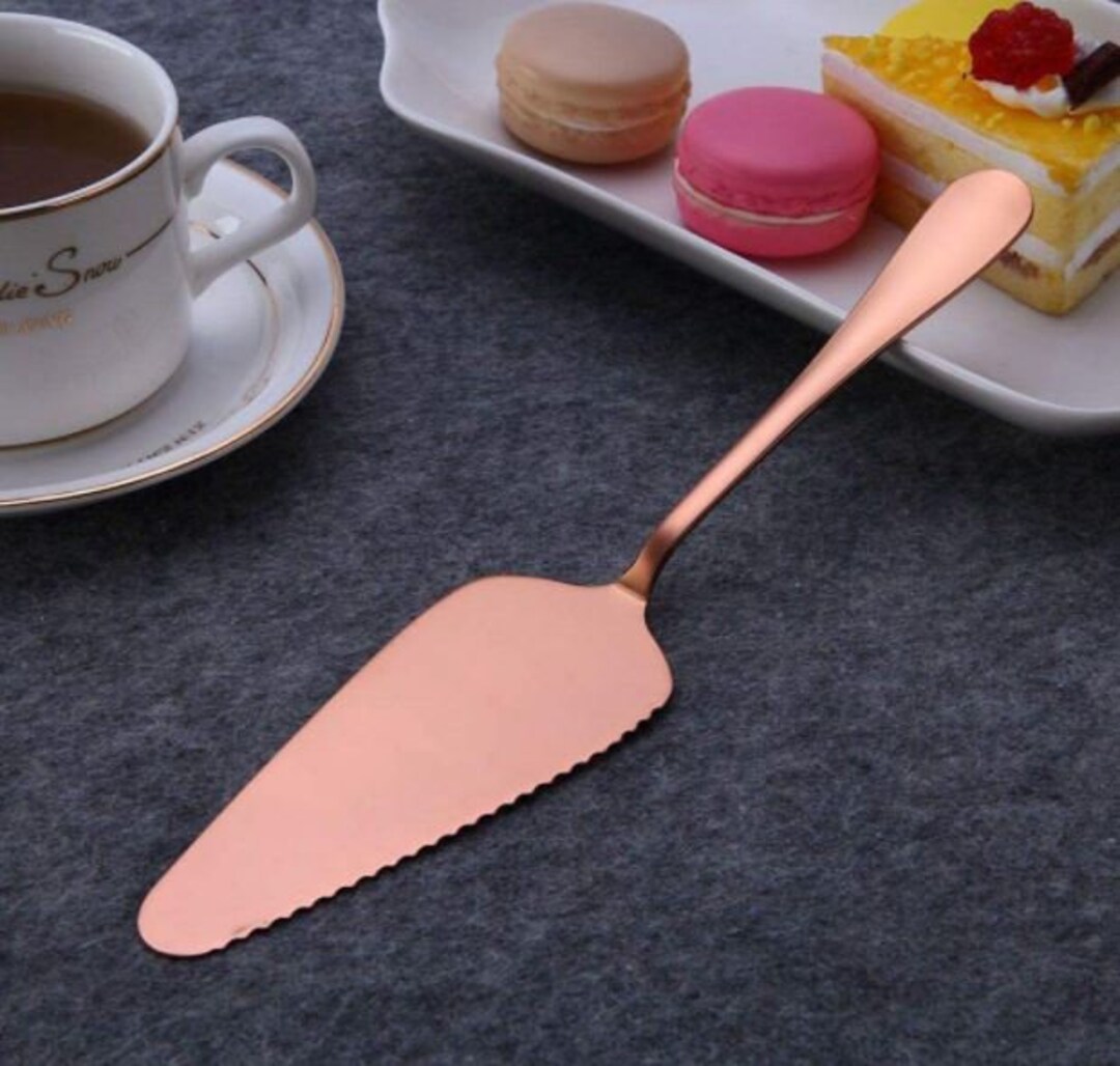Personalized Rose Gold Cake Server - Custom Wedding Cake Cutter - Etsy