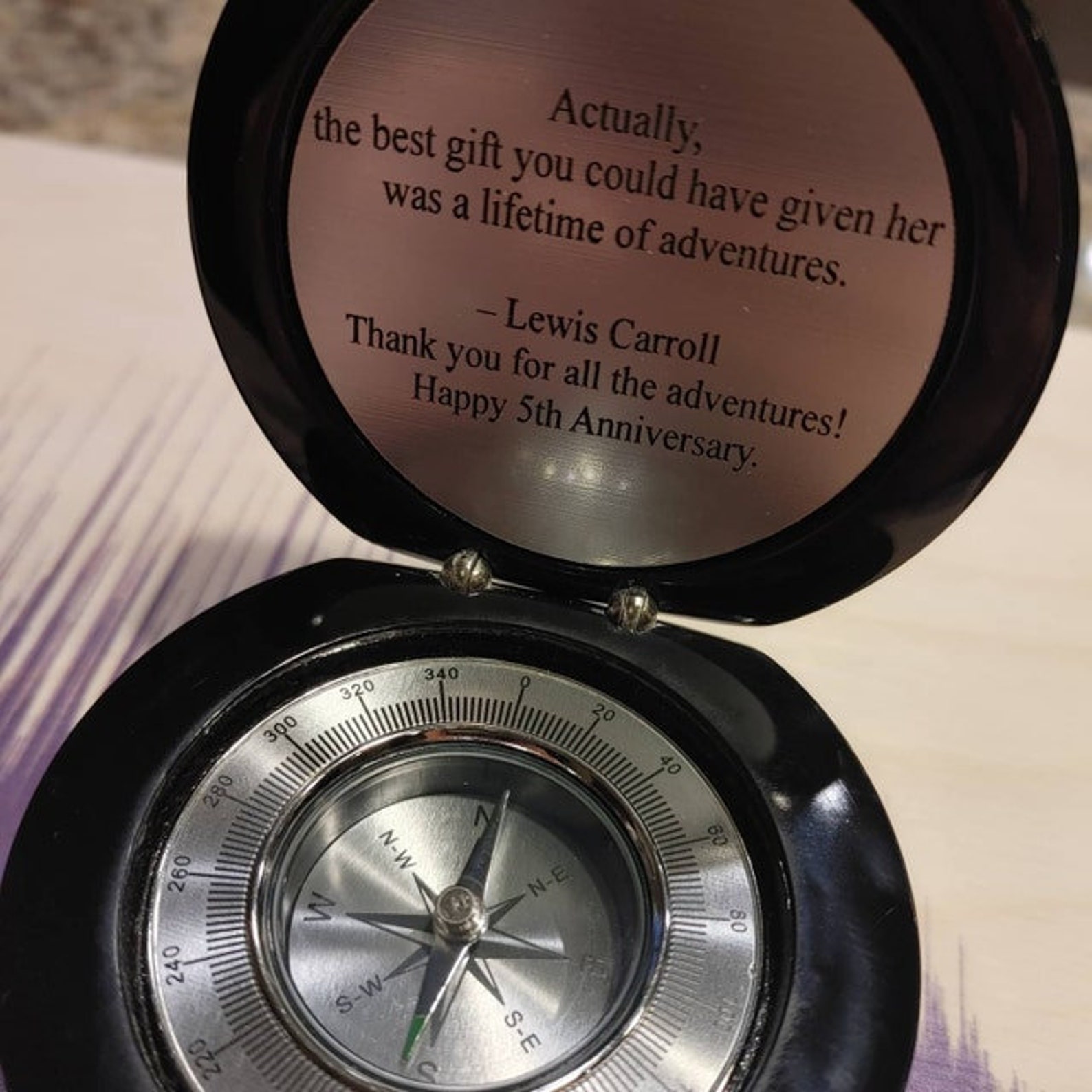 Engraved Compass Gift Personalized Compass Gift Father Bride - Etsy
