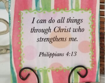 Scripture Tile - Etsy